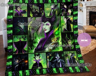 Maleficent Fleece Blanket - Etsy