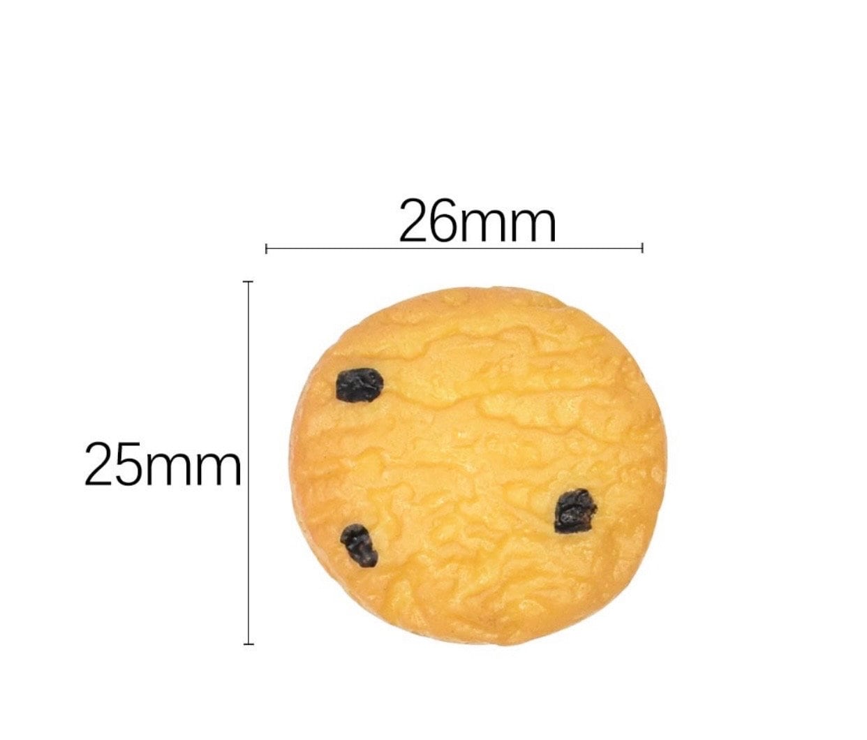 5pcs/lot Fake Food Biscuits Resin Kawaii Miniature Accessories ...