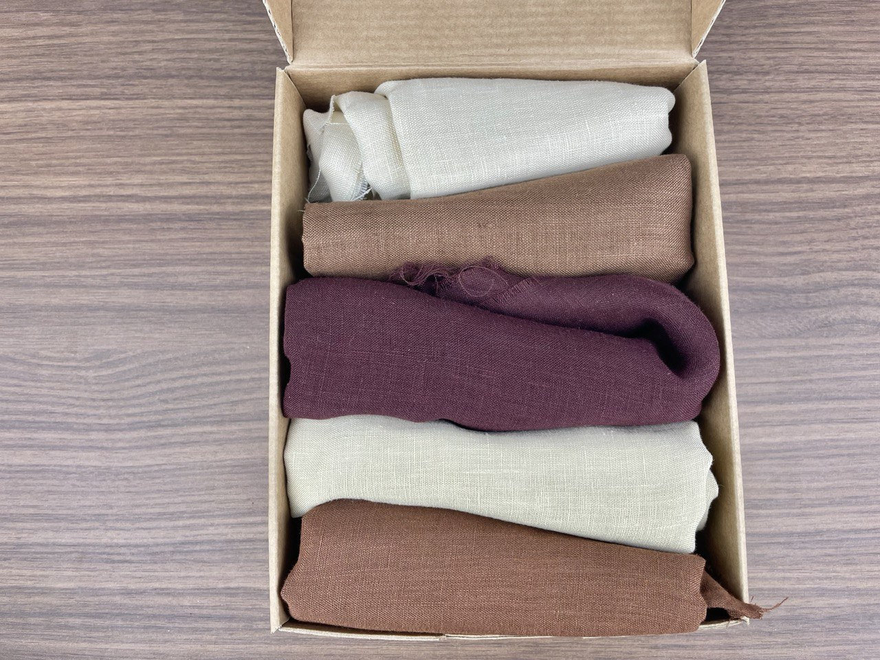EARTH COLOURS Bundle of 100% Linen Fabric Bundles Ideal for - Etsy