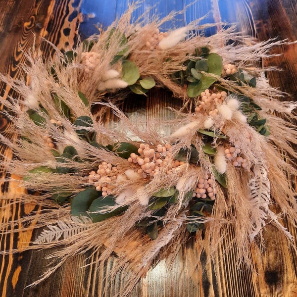 Pampas Wreath - Etsy UK