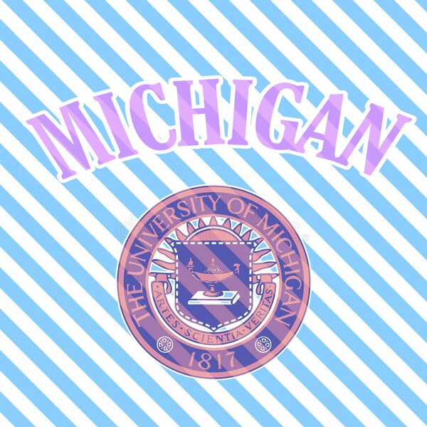 University of Michigan Embroidery Logos - Etsy