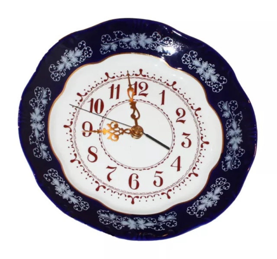 Hungarian PECS ZSOLNAY POMPADUR Porcelain Wall Automatic Clock - Etsy