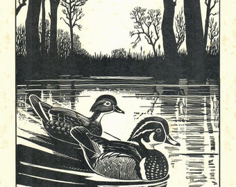 Mallard Ducks Flying Wood Burning - Etsy