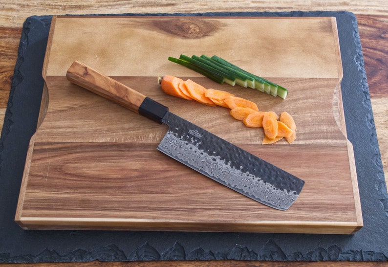 Shapu Knives Olive Wood Handle 3 Piece Set - Etsy