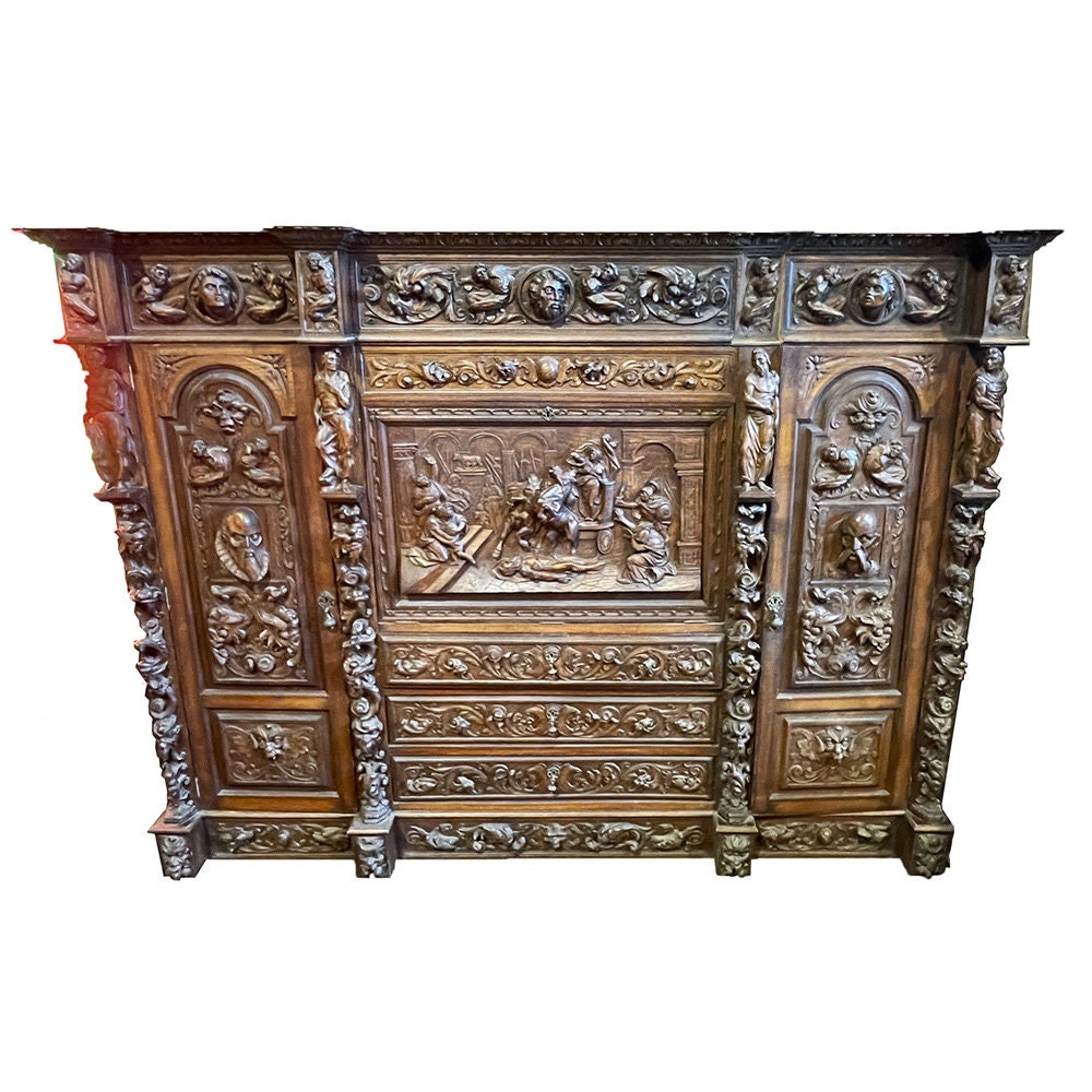 Spanish Writing Cabinet - Etsy
