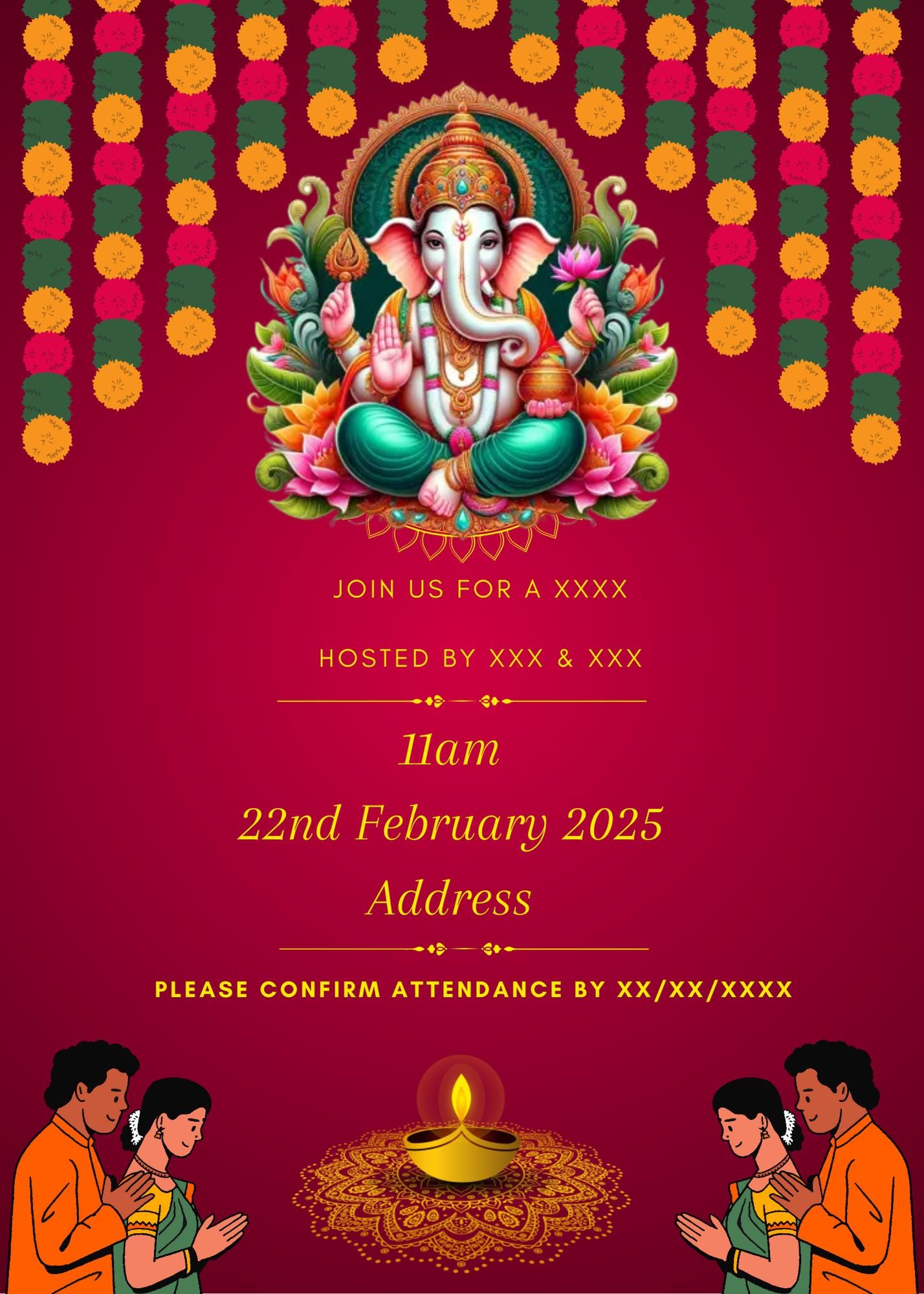 Digital Invite for Weddings / Katha / Havan or Any Religious Hindu ...