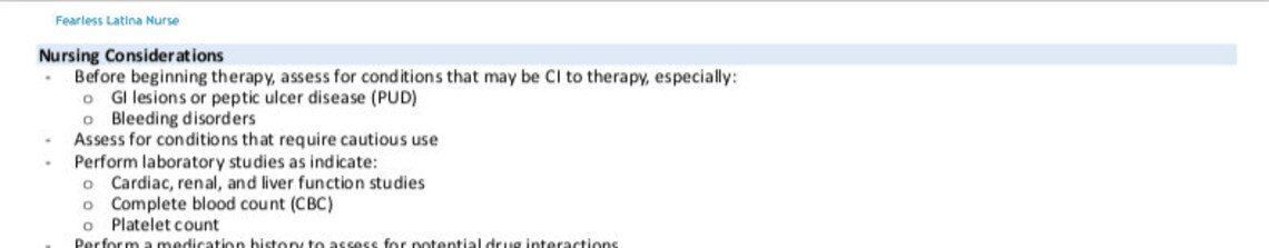 Nsaids Cheat Sheet - Etsy Canada