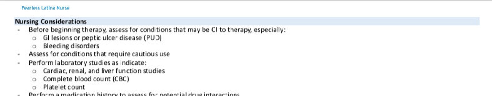 Nsaids Cheat Sheet - Etsy Canada