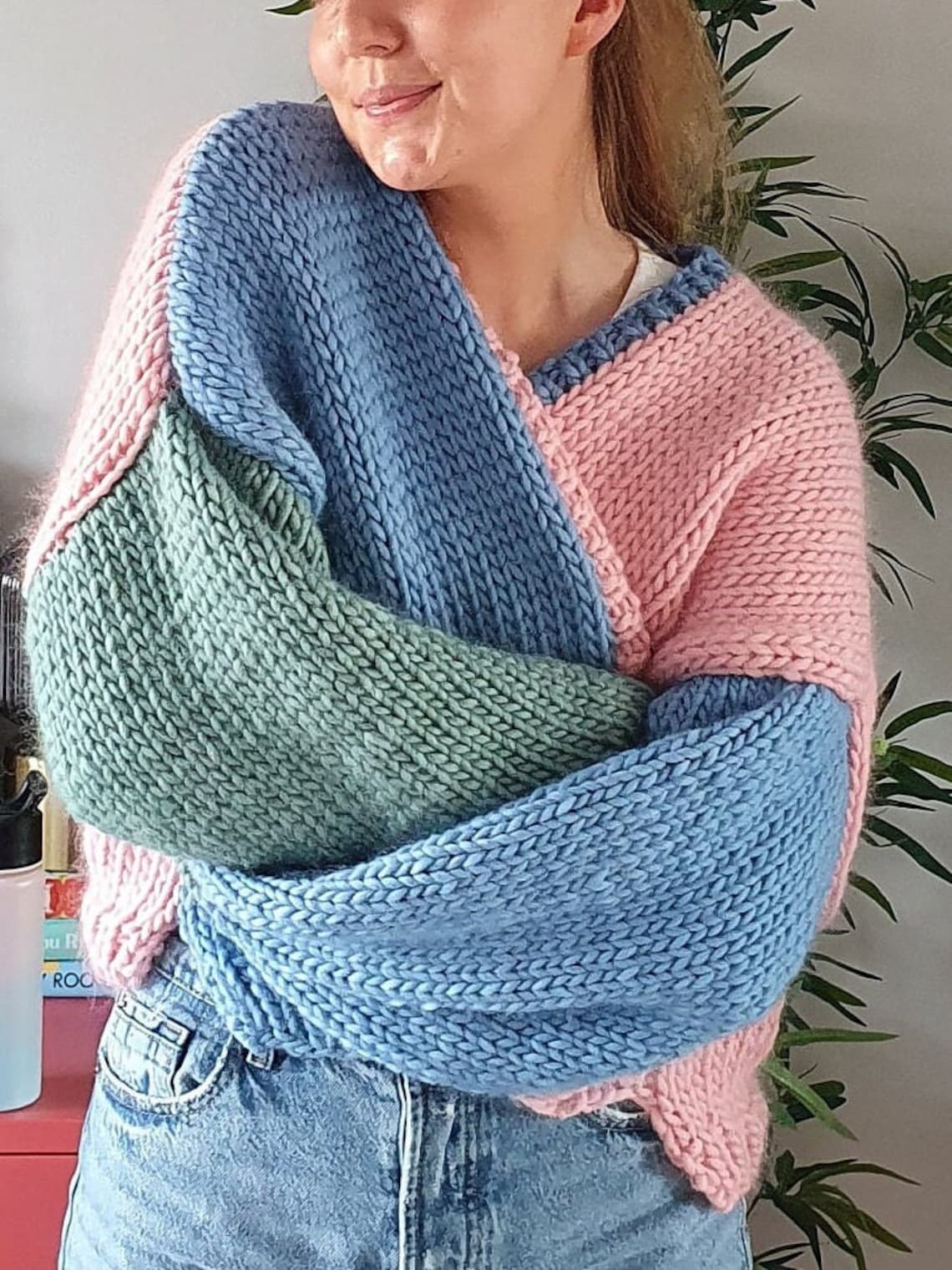 Super Chunky Cardigan Knitting Pattern the Sherbet Cardi - Etsy