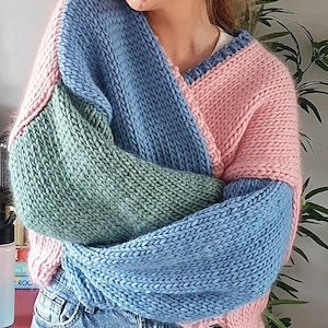 Super Chunky Cardigan Knitting Pattern - the Sherbet Cardi - Etsy