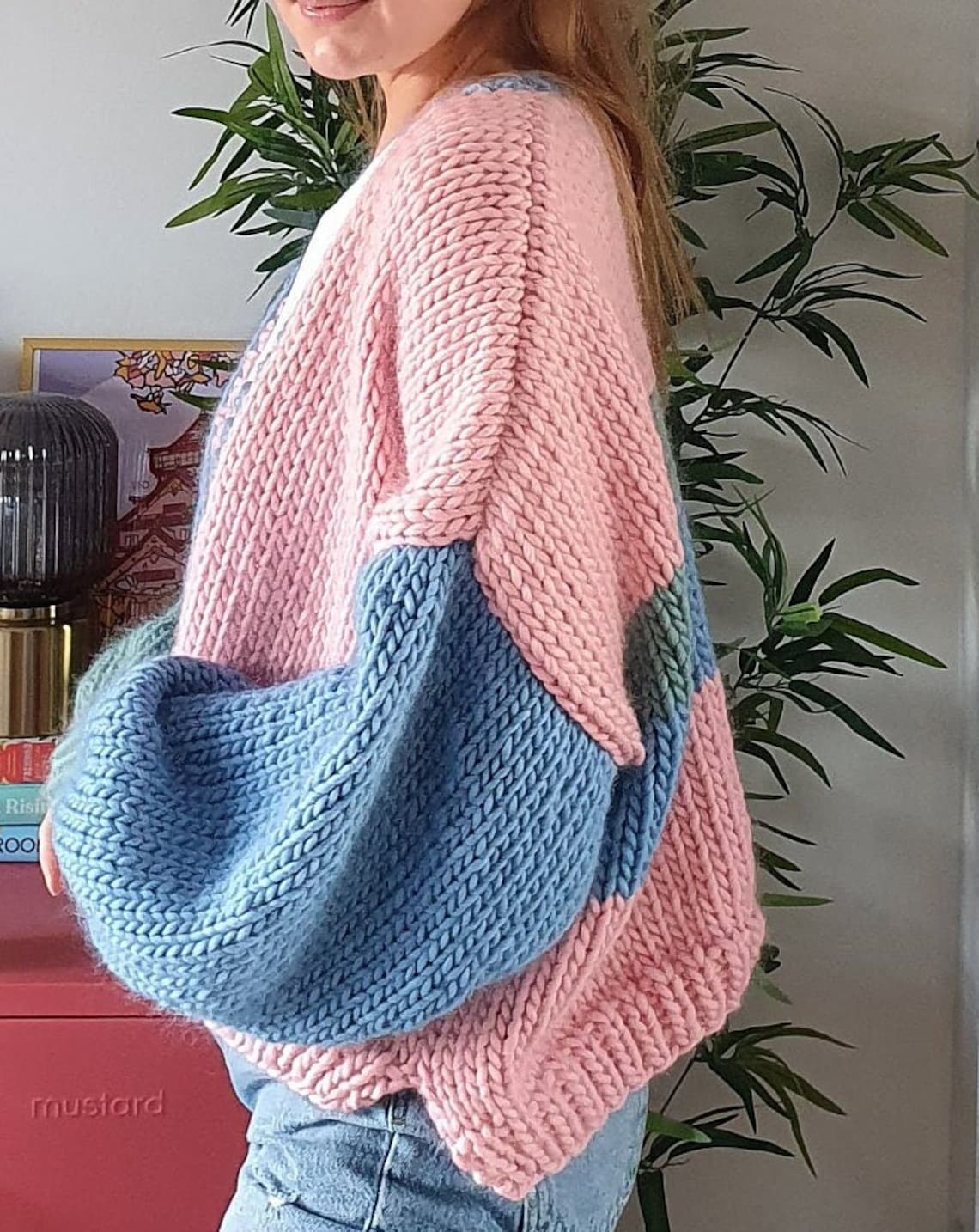 Super Chunky Cardigan Knitting Pattern the Sherbet Cardi - Etsy