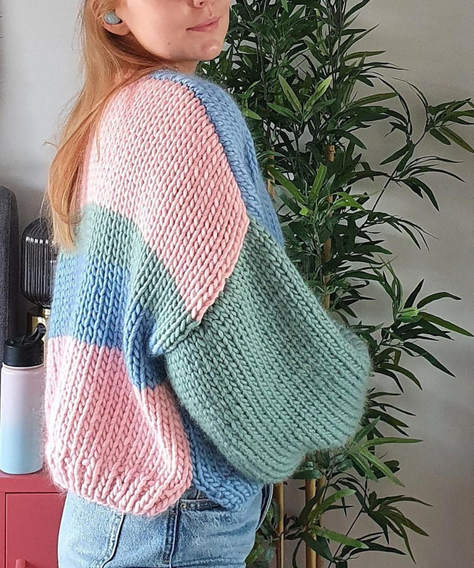 Super Chunky Cardigan Knitting Pattern the Sherbet Cardi - Etsy