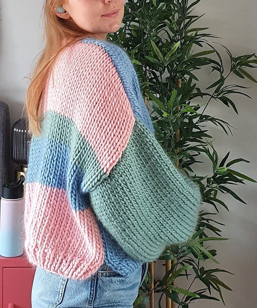 Super Chunky Cardigan Knitting Pattern the Sherbet Cardi - Etsy