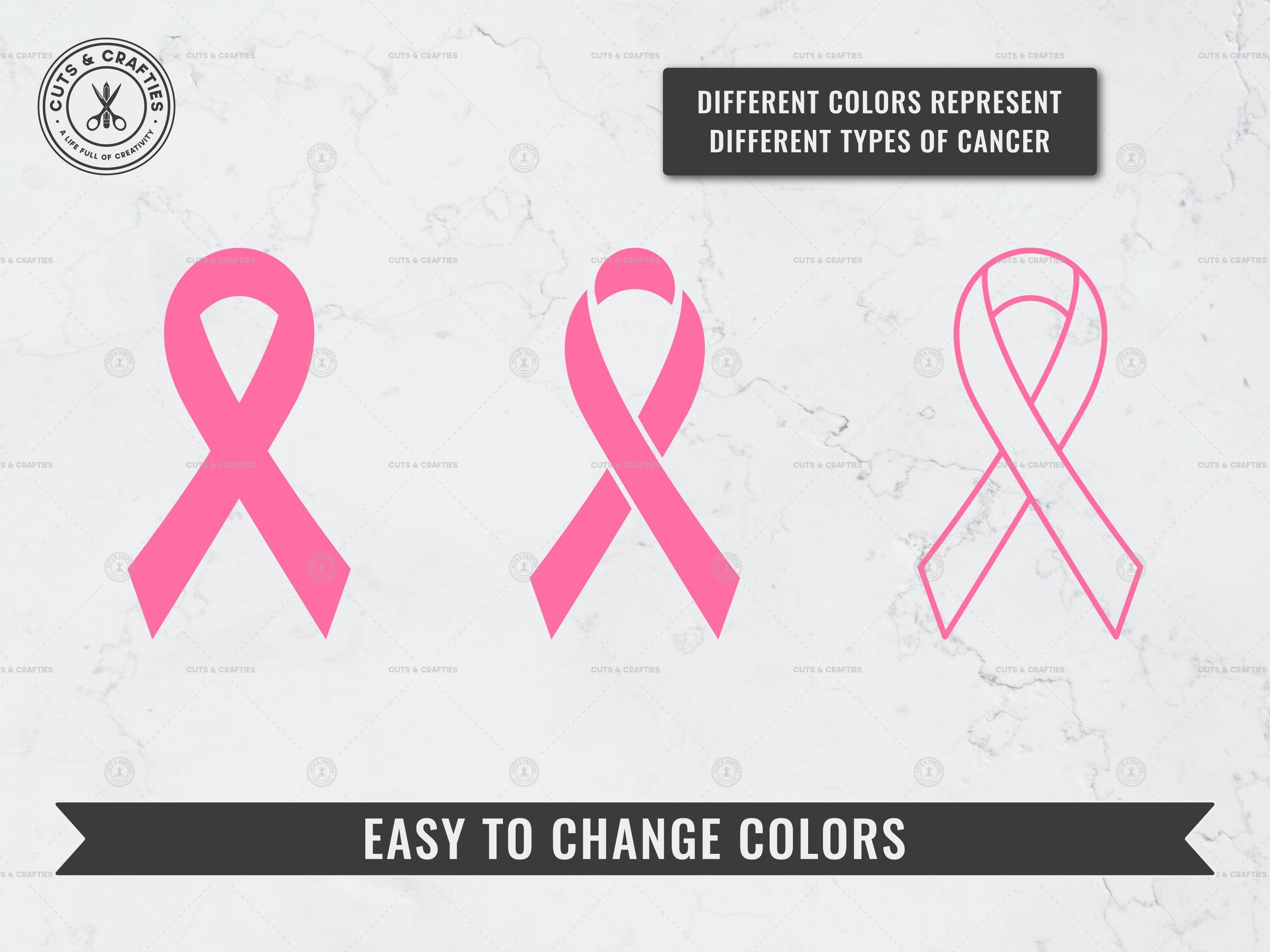 Cancer Ribbon Svg, Awareness Ribbon Outline, Sorrow Ribbon, Mourning ...