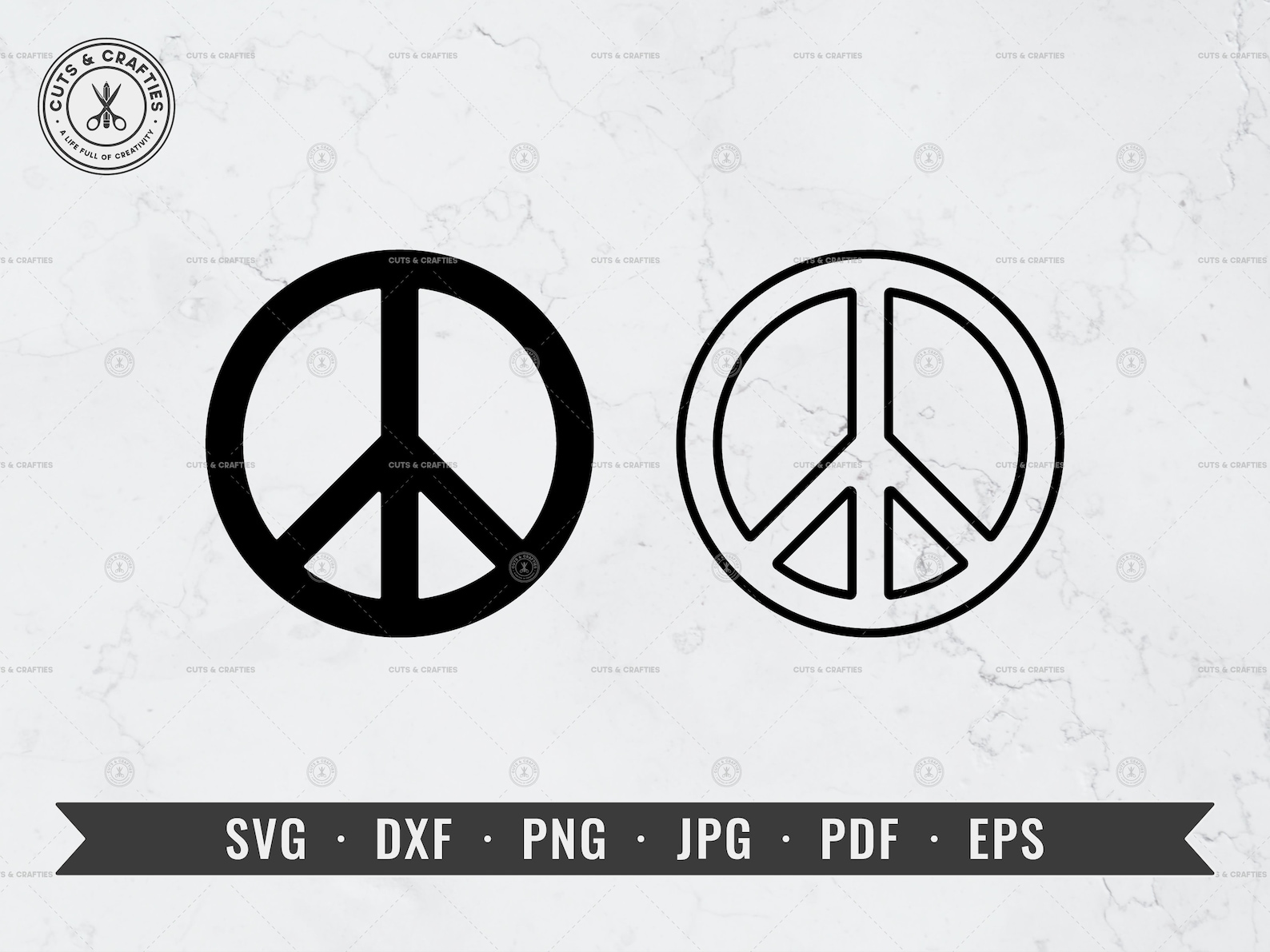 Peace Symbol svg, Peace Zeichen, Peace Logo, Peace Outline svg, dxf ...