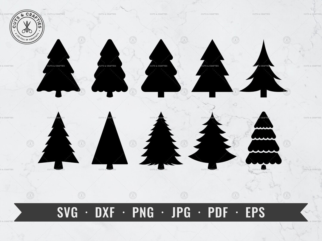 Christmas Tree Svg, Christmas Svg, Spruce Svg, Pine Tree Svg, Dxf, Png ...