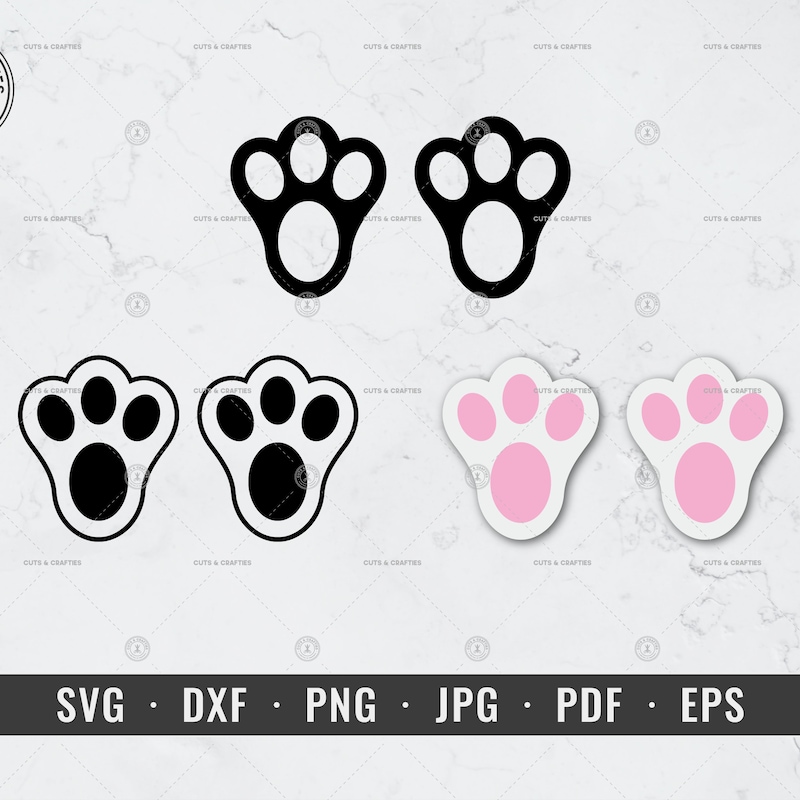 Bunny Feet Clip Art - Etsy