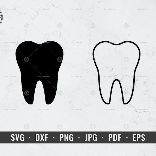 Teeth outline svg - Etsy France
