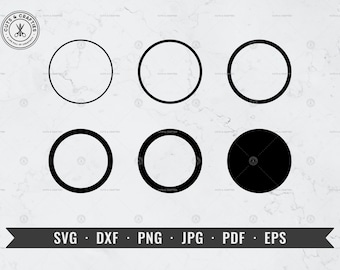Circle Outline SVG, PNG , Digital Download - Etsy