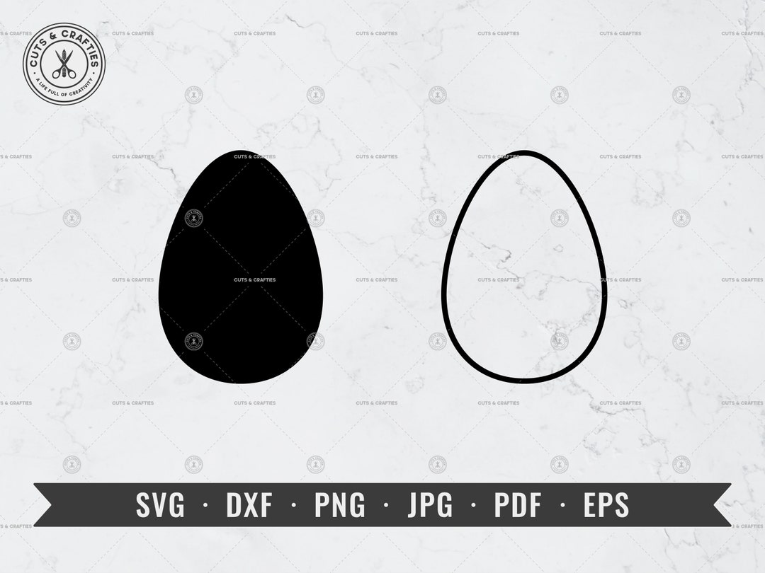 Egg Svg, Easter Egg Svg, Egg Shape Svg, Solid Egg Outline, Cricut ...