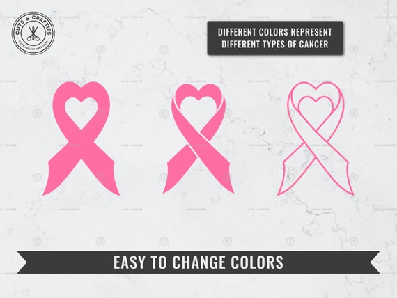 Awareness Ribbon Heart Vector