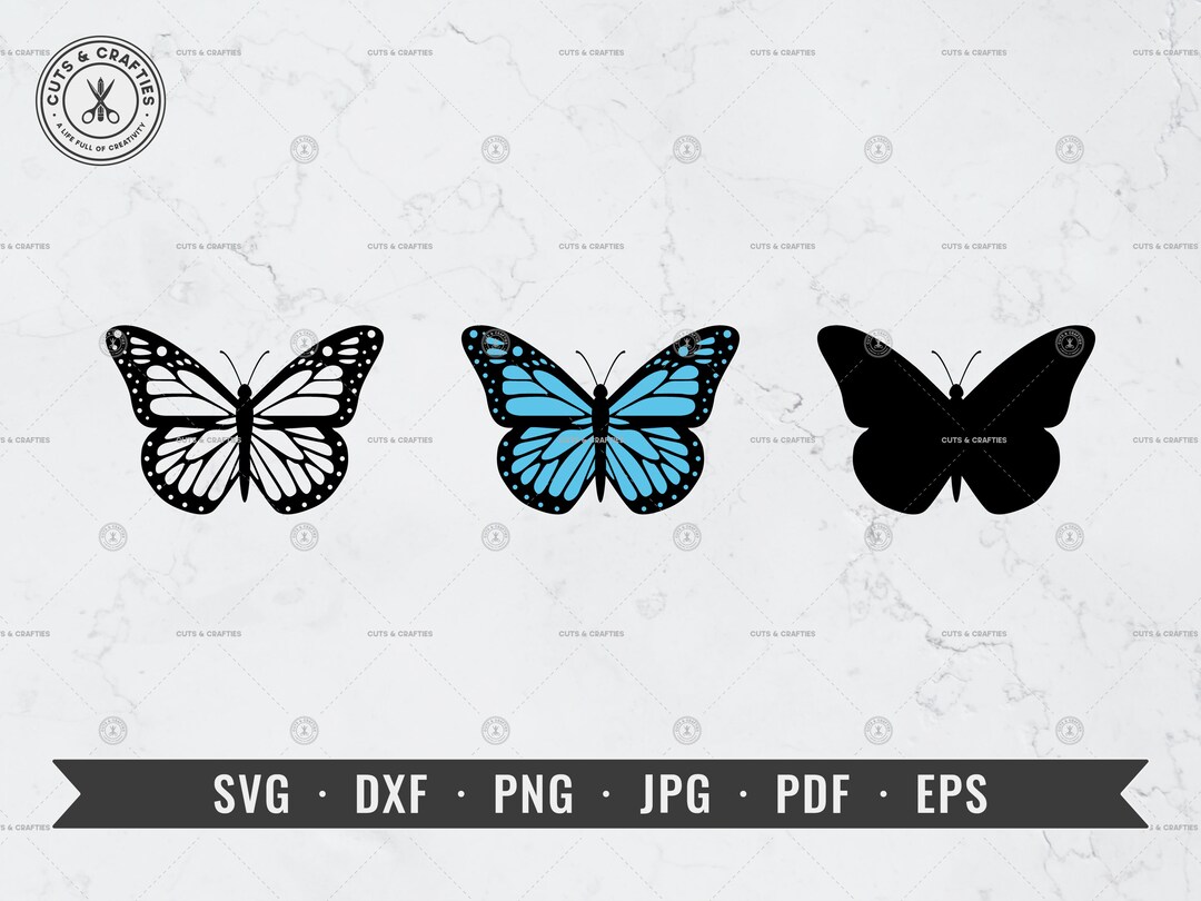 Butterfly SVG, Layered Butterfly Svg, Monarch Butterfly Svg, Dxf, Png ...