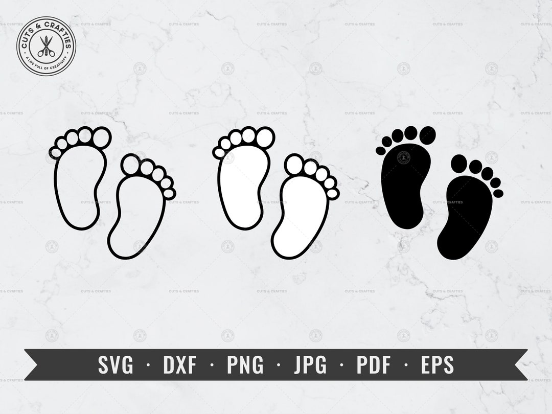 Baby Foot SVG, Baby Footprint SVG, Baby Footsteps, Baby Feet Svg ...