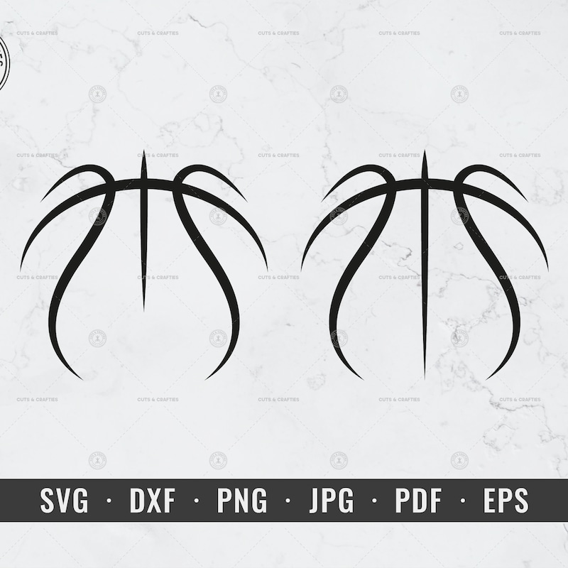Basketball Outline Svgs - Etsy
