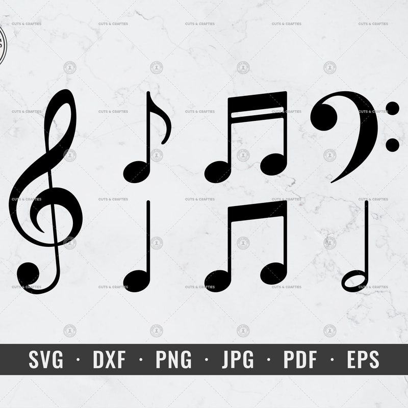 Music Notes Svg - Etsy