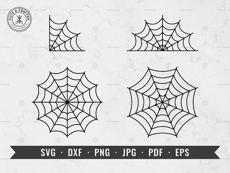 Spider Web Svg Halloween Svg Svg Dxf Png Jpg Pdf Eps - Etsy
