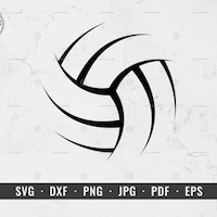 Volleyball Outline (svg, Png, Eps, Pdf, Dxf) (digital Download) - Etsy