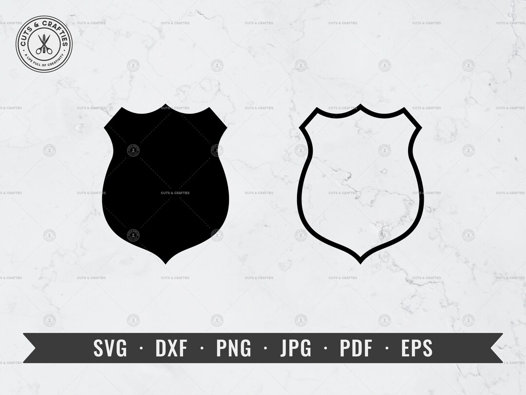 Police Badge Svg Cut File for Cricut and Silhouette Machines, Police ...