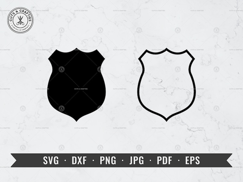 Police Badge Svg Cut File for Cricut and Silhouette Machines, Police ...