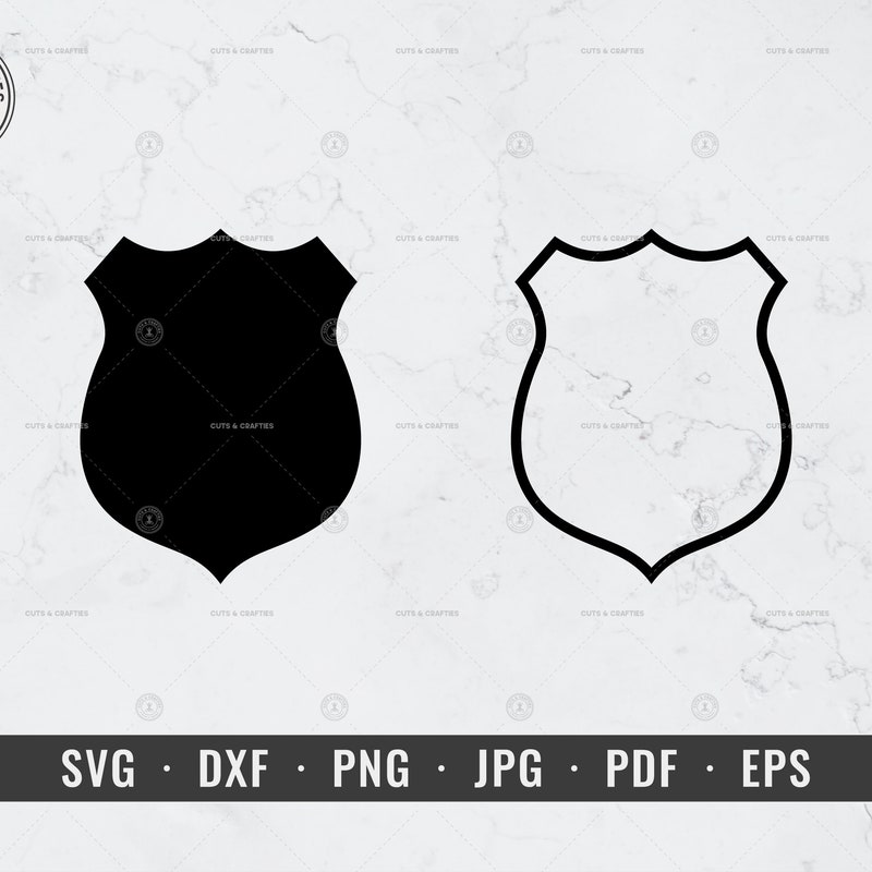 Police Badge Svg - Etsy
