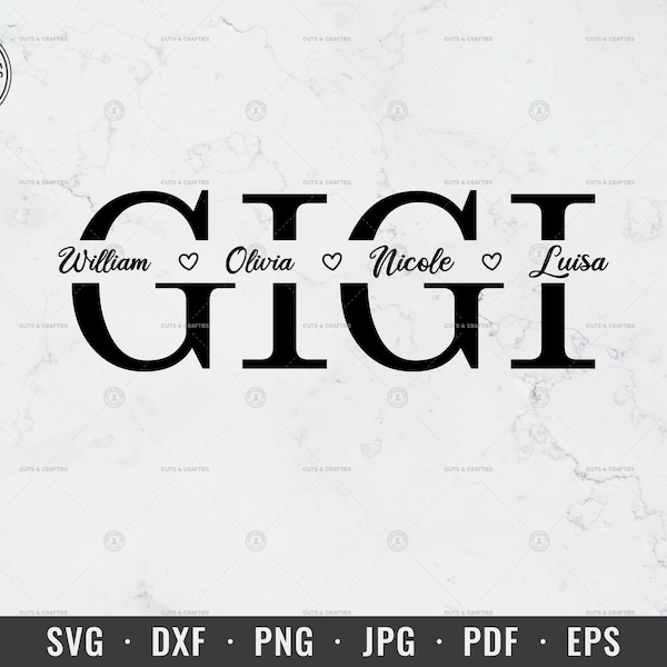 Gigi Svg - Etsy