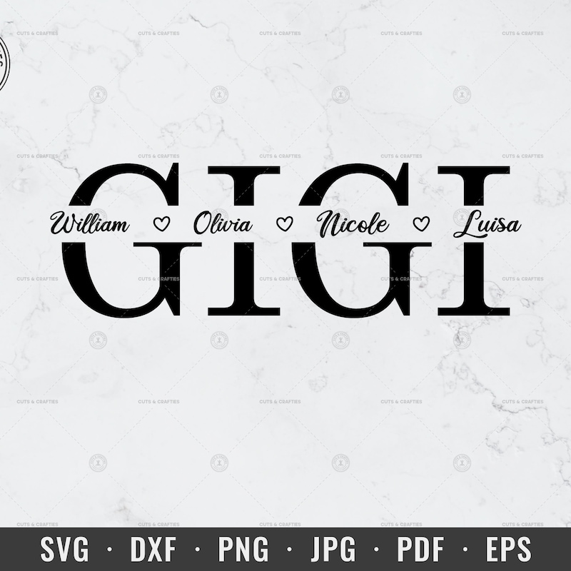 Gigi Svg - Etsy