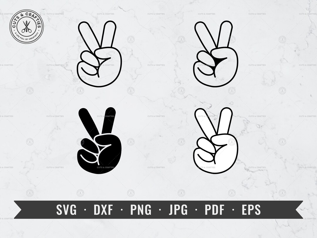 Hand Peace Sign Svg, V Sign Svg, Peace Out, Love, Hippie Hand Sign, Svg ...