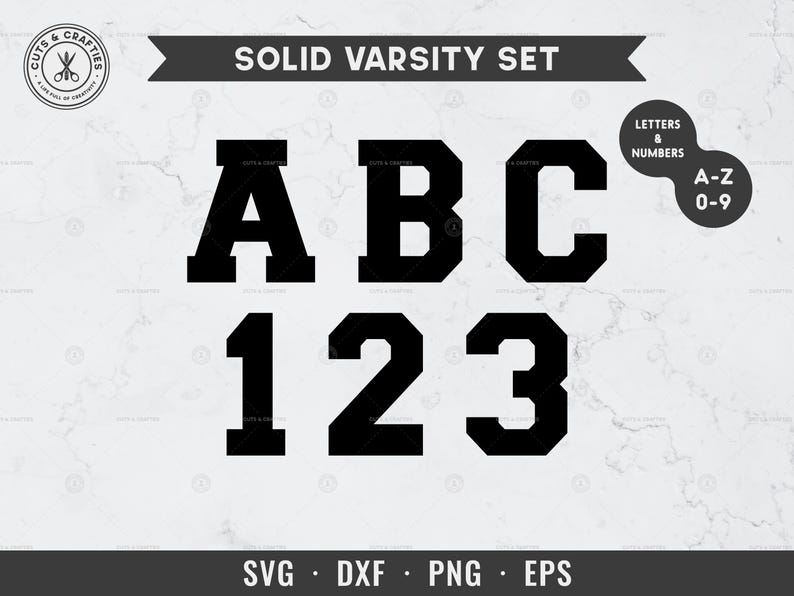 Varsity Svg, Solid Varsity Alphabet Svg, Sports Characters Svg, College ...