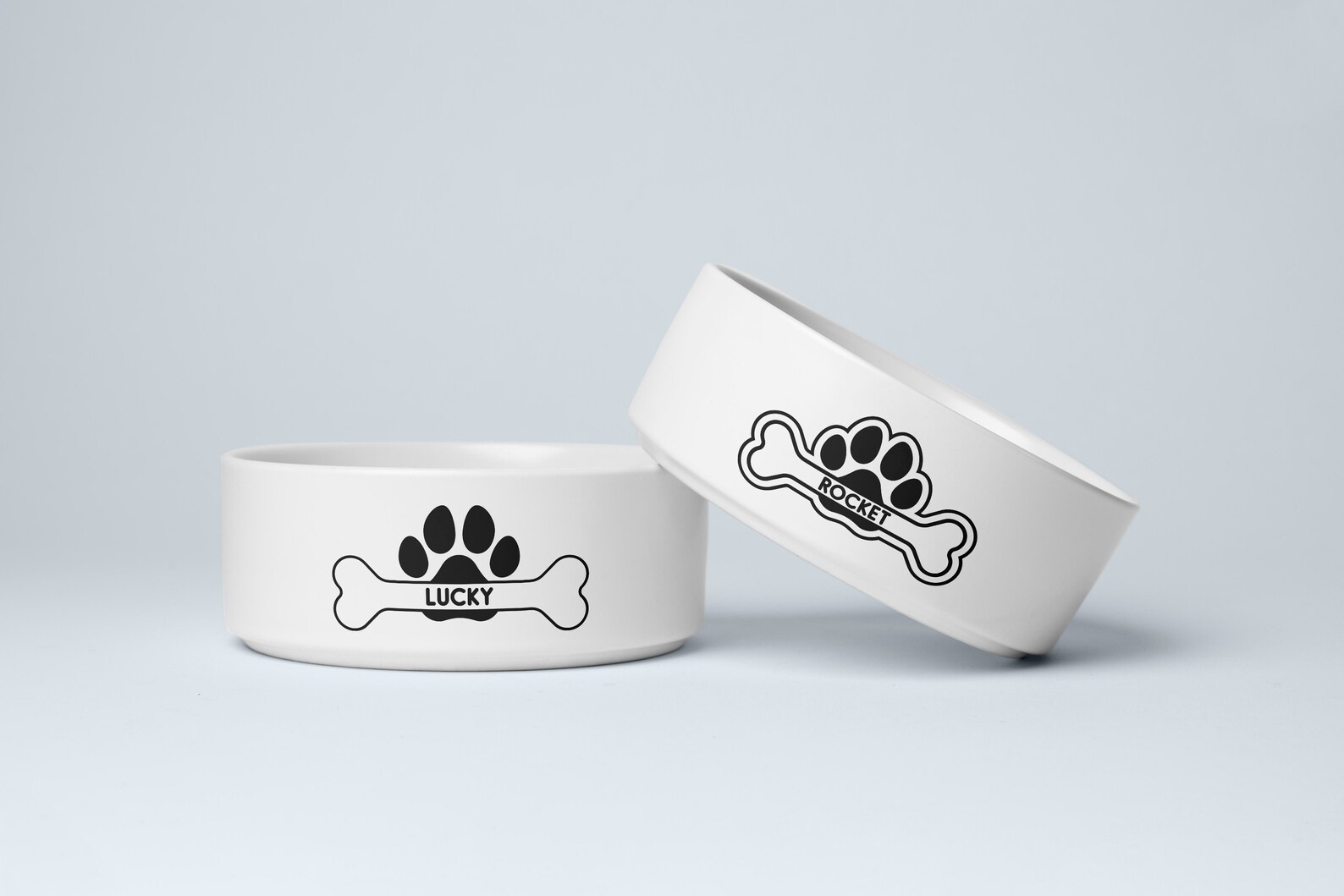 Dog Paw Bone Monogram SVG, Dog Paw Bone Name Frame | Svg, Dxf, Png, Jpg ...