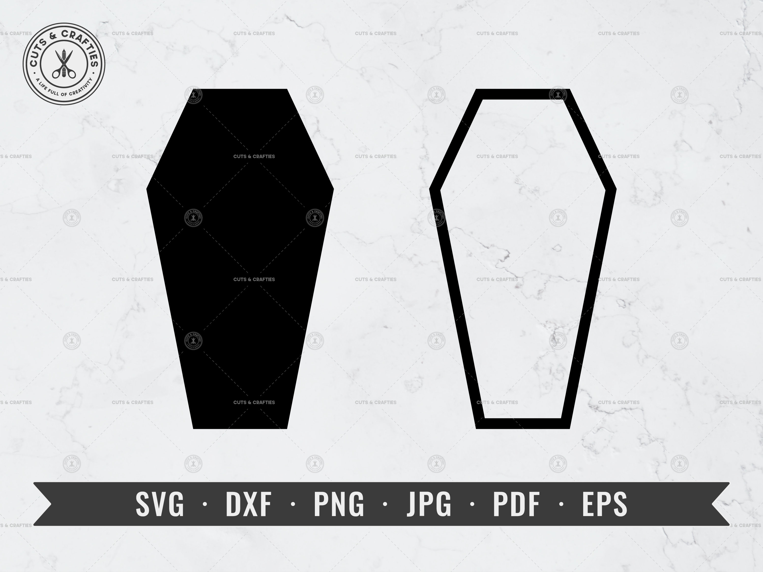 Coffin Casket Halloween Svg Dxf Png Jpg Pdf Eps Cricut - Etsy Australia