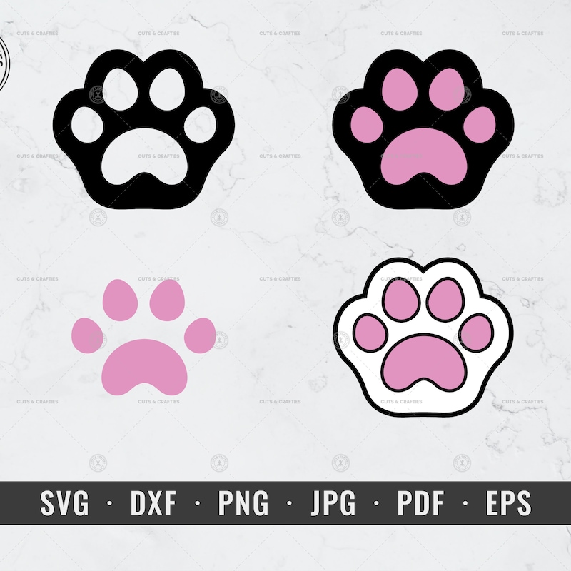 An S With Paw Prints - Etsy