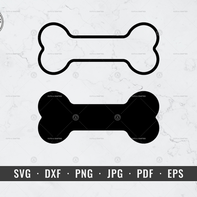 Dog Bone Svg - Etsy