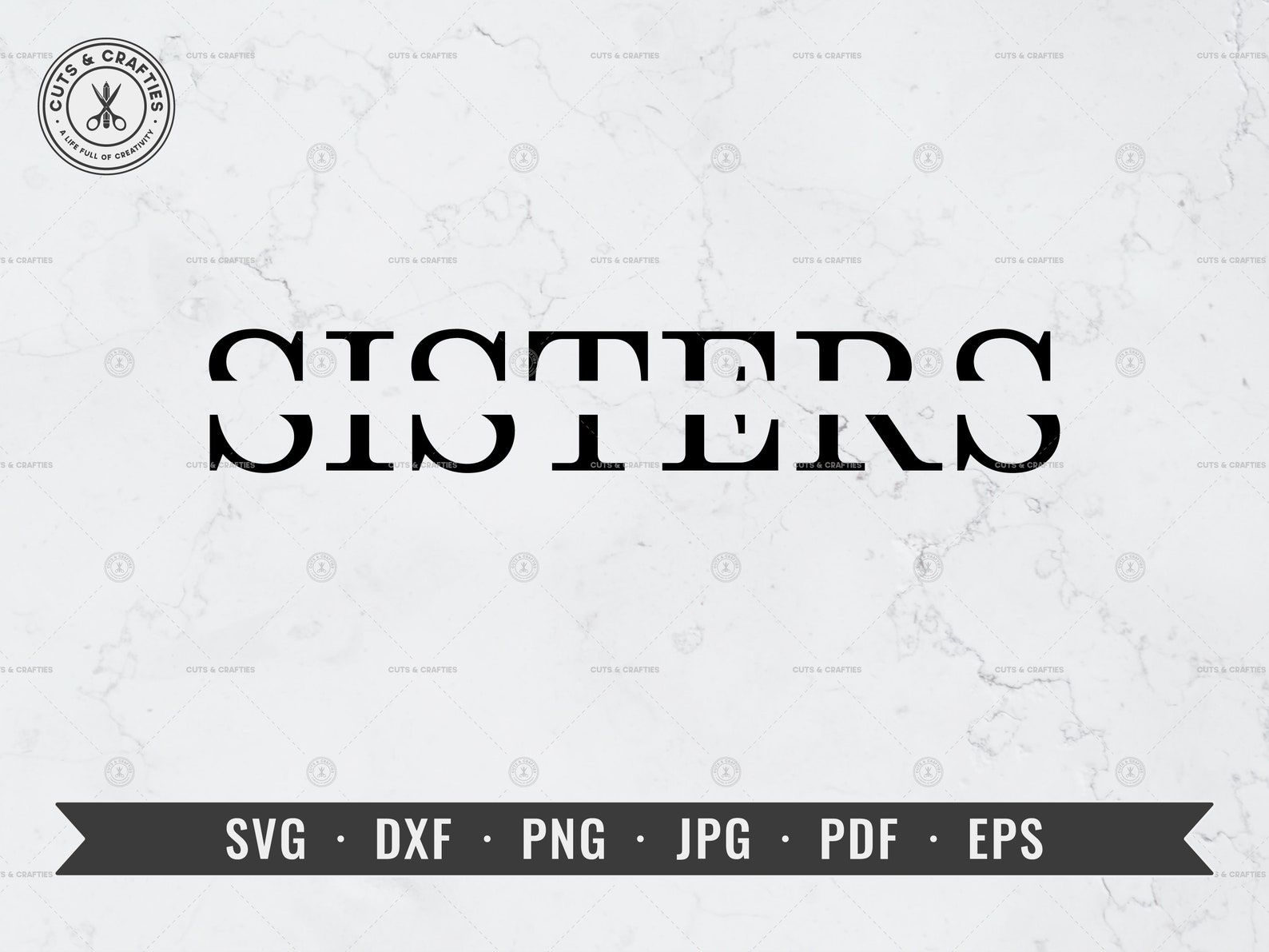 Sisters Svg, Sibling Svg, Sisters Split Monogram Svg, Family Svg ...