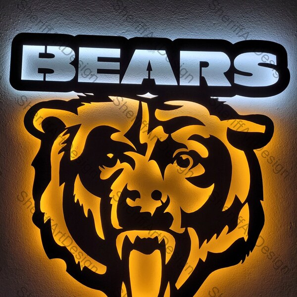 Metal Chicago Bears Sign - Etsy