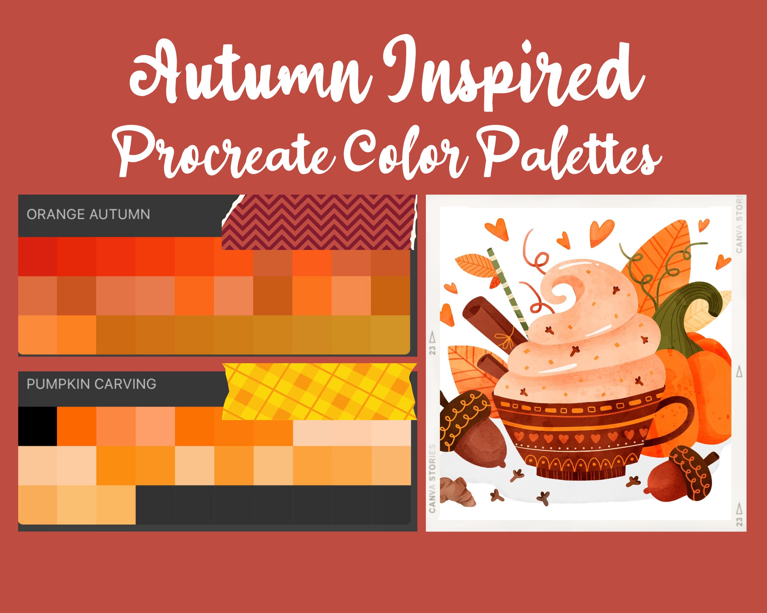 Autumn Inspired Procreate Color Palettes/swatches - Etsy