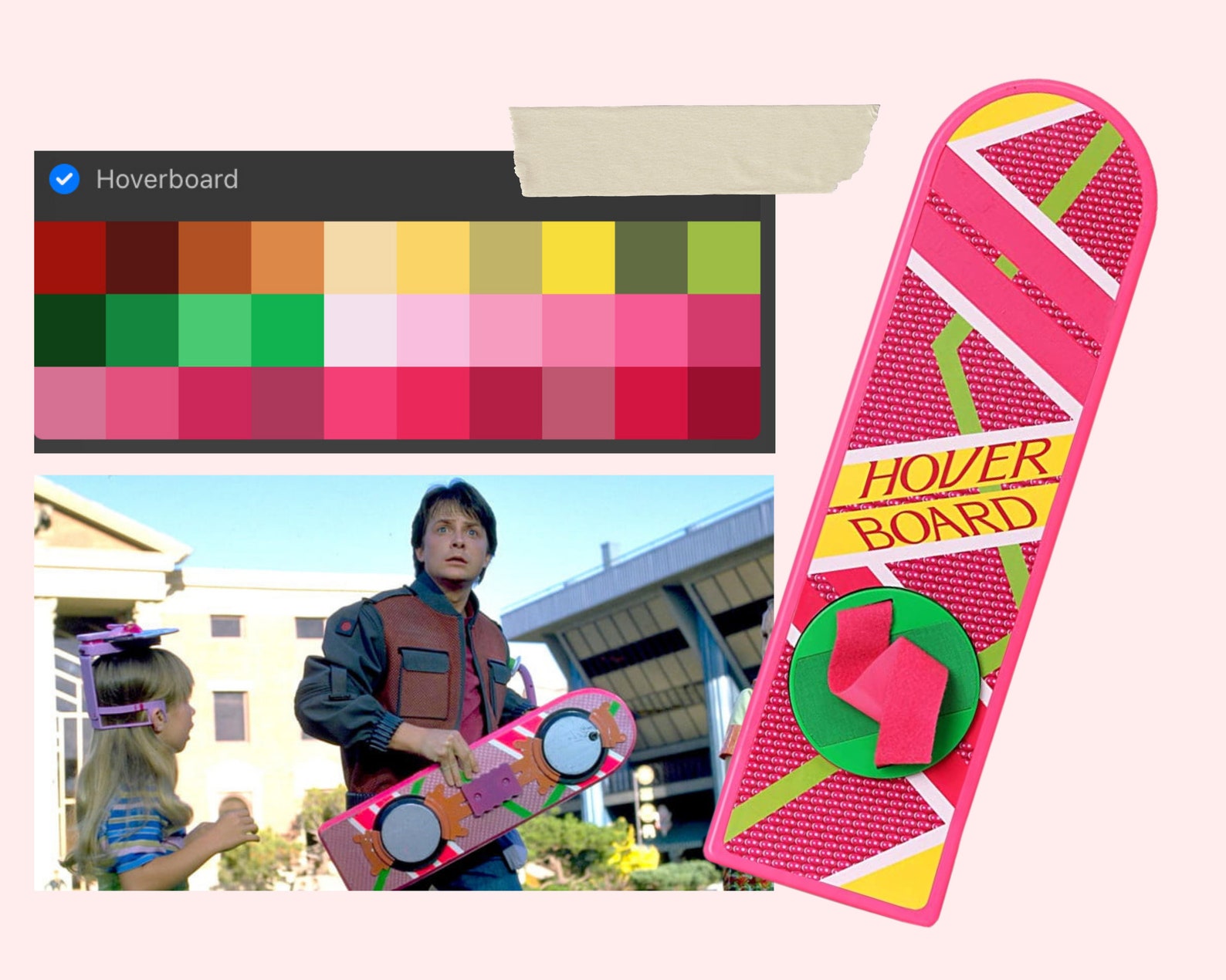 Back to the Future Movie Poster Color Palette With Bonus Character ...