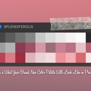 SPLENDIFEROUS PROCREATE PALETTE Red, Grey aka Gray, Dark, Tones, Colors ...