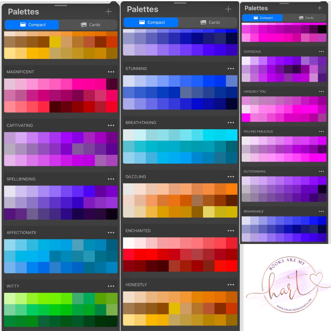 Procreate Color Palettes 100 Palettes to Make Your Creative Life Easier ...