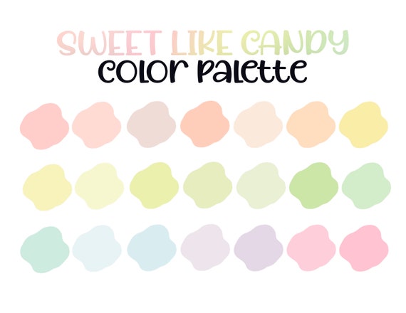 Sweet Like Candy Procreate Color Palette Plus SIX Bonus - Etsy Hong Kong
