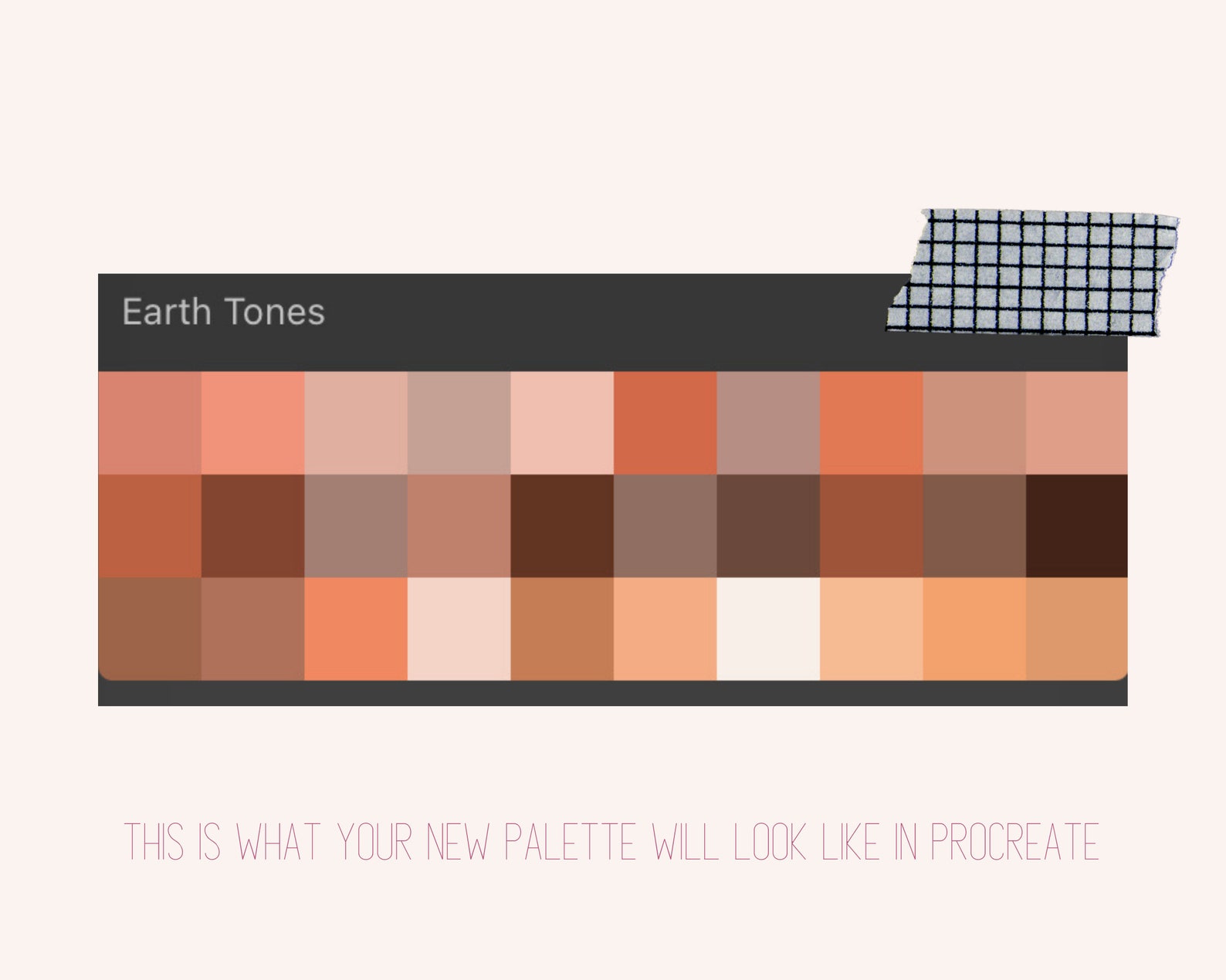 Earth Tones Procreate Color Palette | Green Grass, Neutrals, Oceans ...